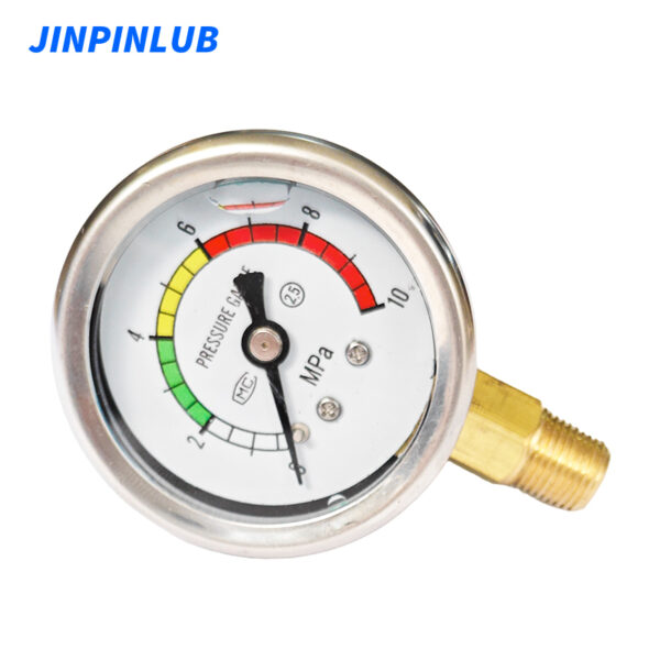 10MPa Immersion Vertical Pressure Gauge for lubrication Pump – JINPINLUB